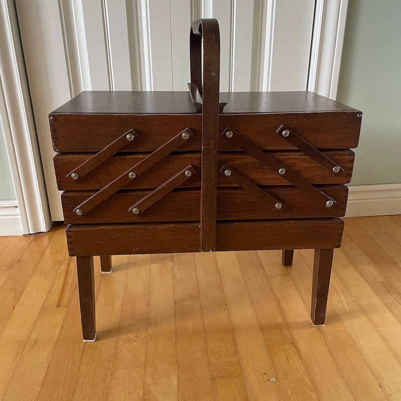 Vintage Sewing Box - Etsy