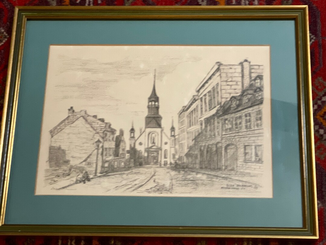 A Wonderful Framed and Signed Piece of Art by Sara Dickinson in an ...