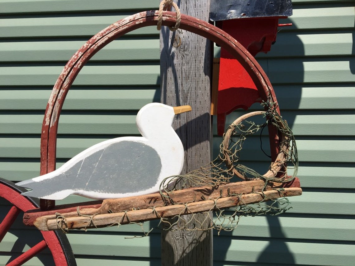 Lobster Trap Seagull Decor - Etsy