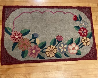 Hand Hooked Rug | Etsy