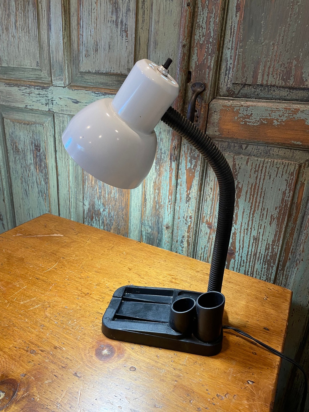 Vintage Retro Desk Table Lamp With Compartments, Flexible Retro Desk ...