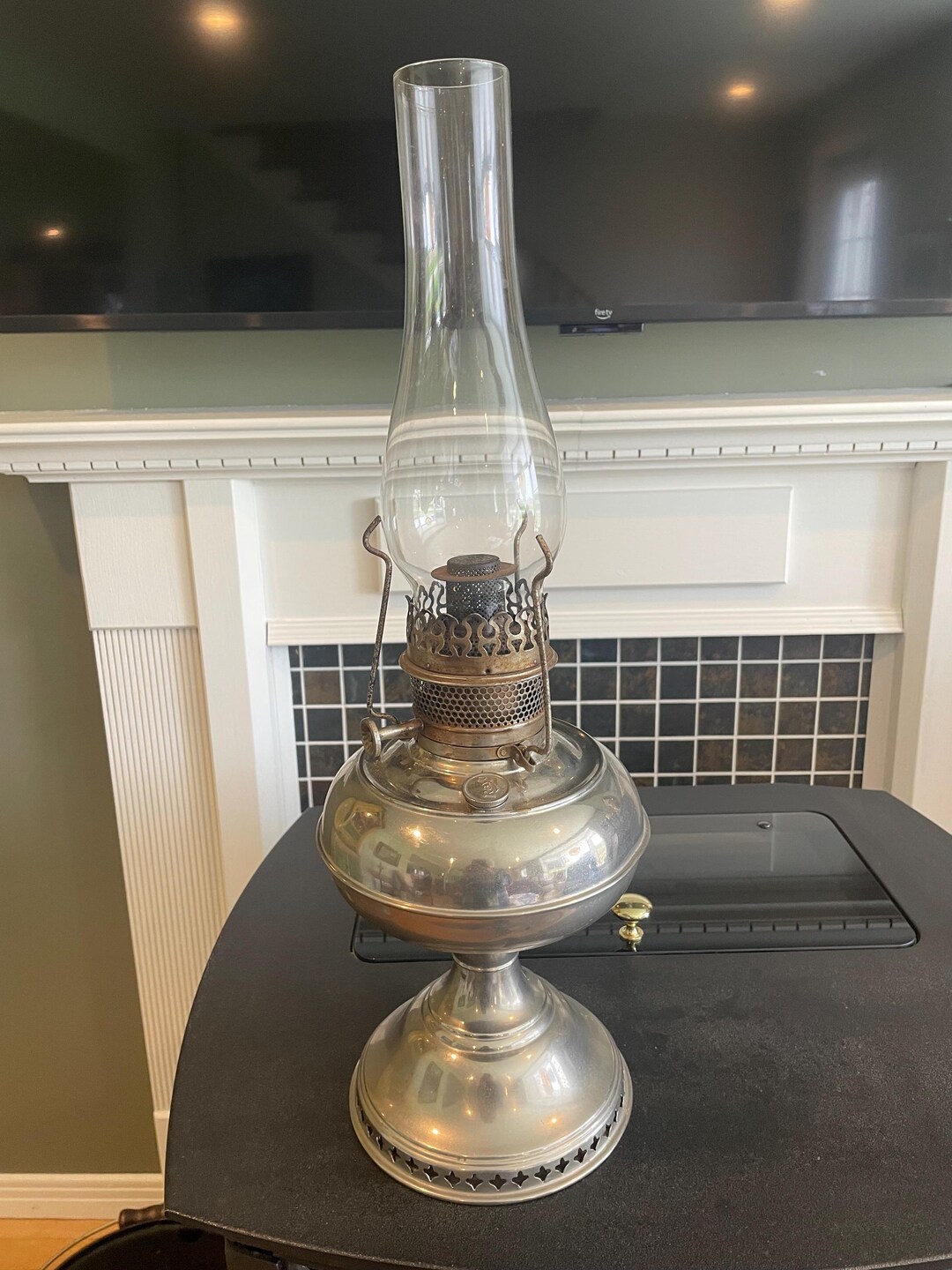American Made Rayo Nickel Plated Oil Lamp - Circa 1900. - Etsy