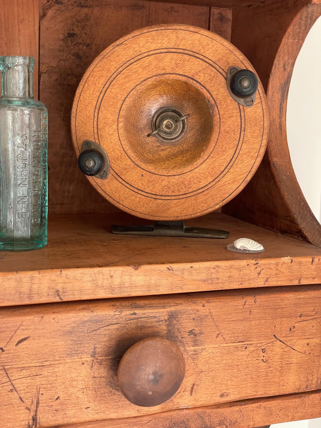 1930s 5" Reuben Heaton Star-back Walnut Nottingham Centrepin Trotting ...