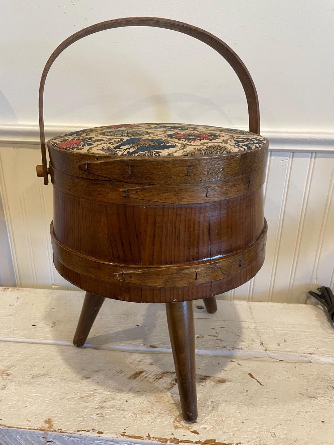 Sewing Basket Bucket Stool - Etsy