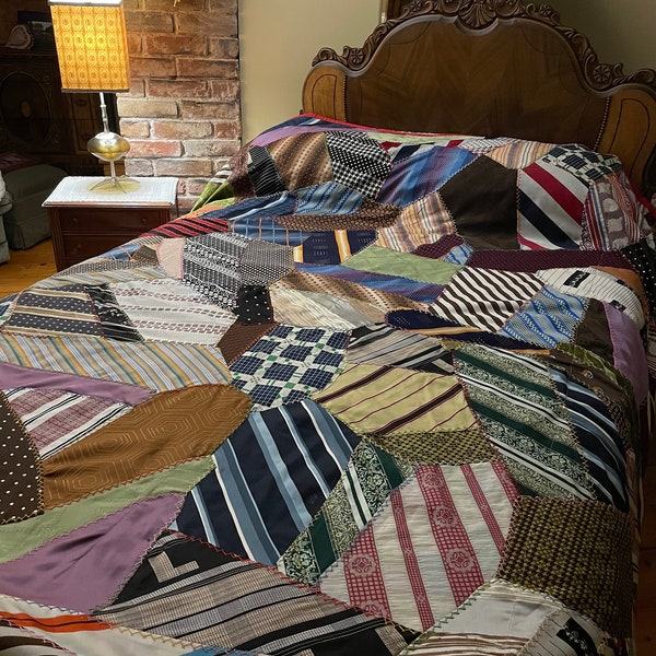 Necktie Quilt - Etsy