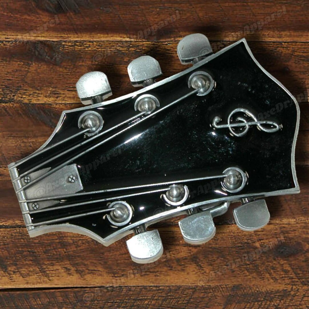 Guitar Belt Buckle / Guitar Headstock Belt Buckle - Etsy