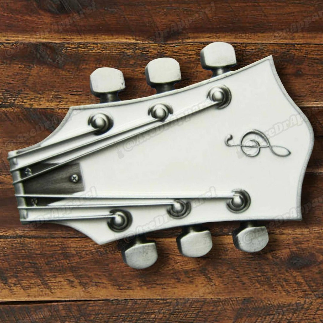 Guitar Belt Buckle / Guitar Headstock Belt Buckle - Etsy