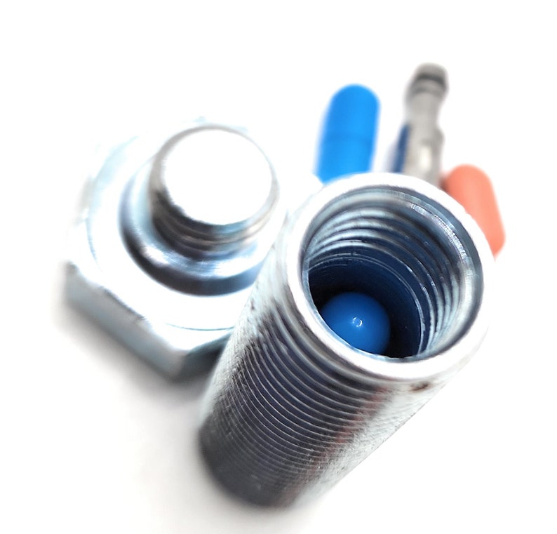 Bolt Diversion Safe Stash chrome Hidden Compartment Pill Safe - Etsy