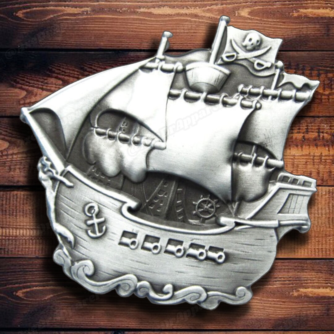 Pirate Sailing Ship Belt Buckle - Etsy