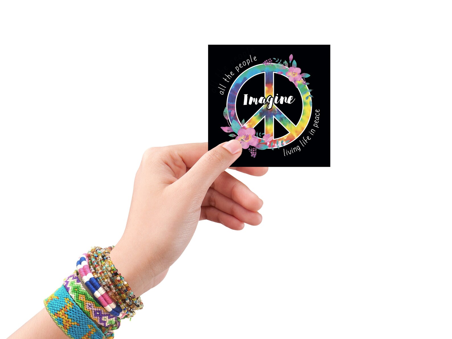 Imagine All the People Peace / Sticker / Waterproof Vinyl Decal. Funny ...