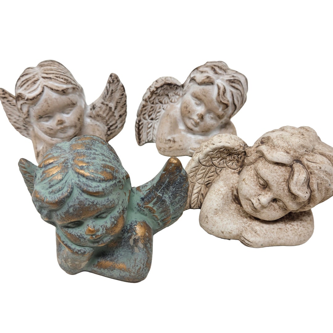 Antiqued Cherub Statues, Timeless Garden and Home Décor Collection - Etsy