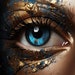 Goddess Empress Jeweled Eye Face Paint Sticker/ Waterproof Vinyl Decal ...