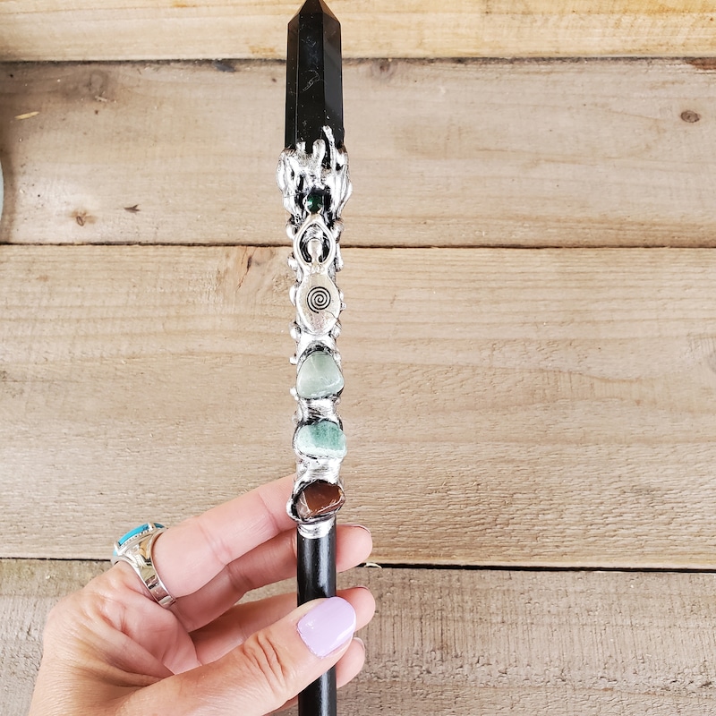 Obsidian Wand - Etsy