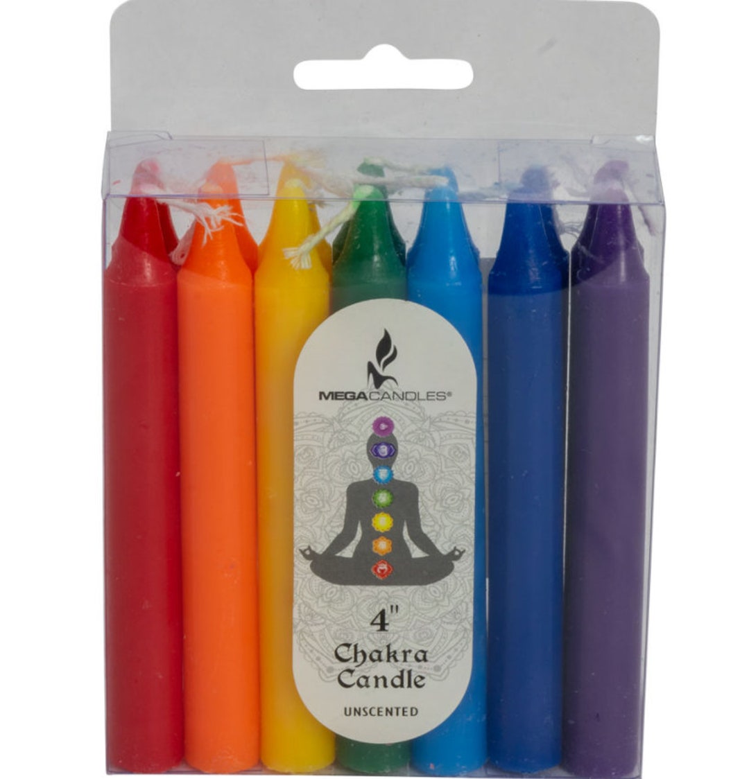 Chakra Chime Candles, Mini Ritual Candles, Mini Spell Candles, Ritual ...