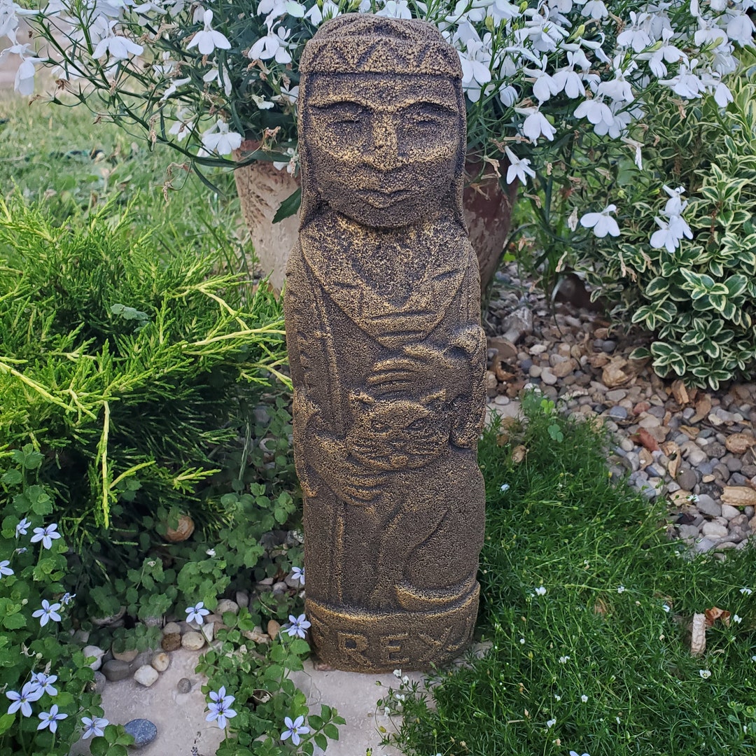 Large Volcanic Stone Freya Indoor or Outdoor Garden or Altar Statue ...