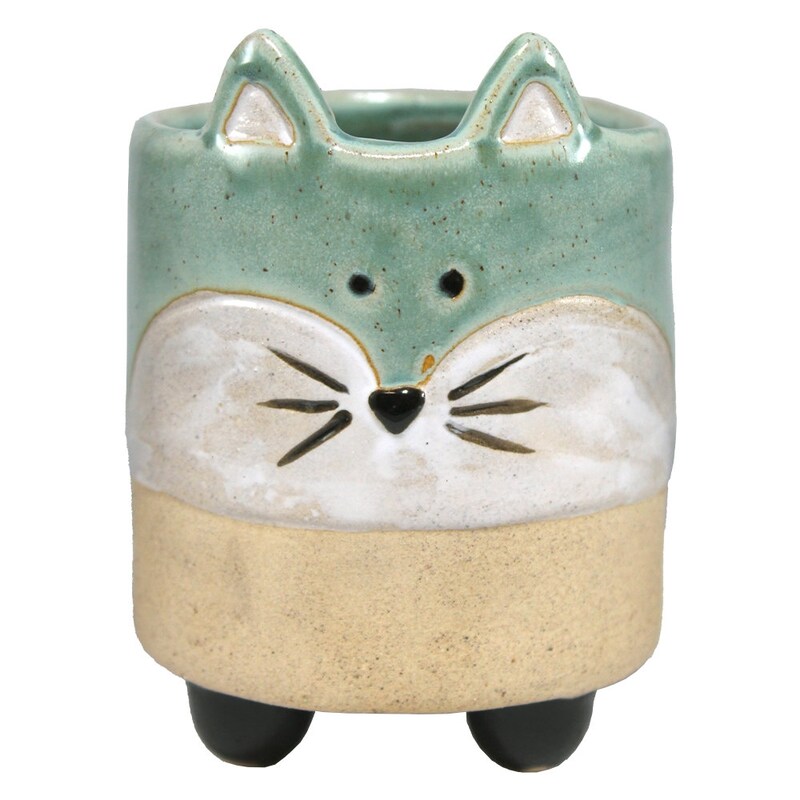 Ceramic Animal Planter - Etsy