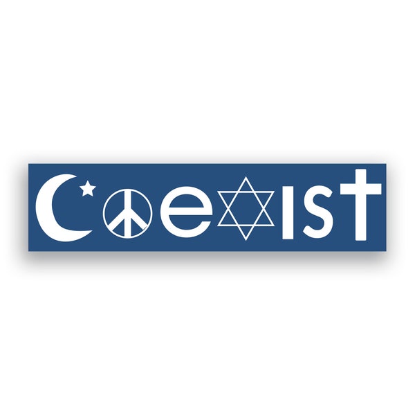 Funny Coexist Sticker - Etsy