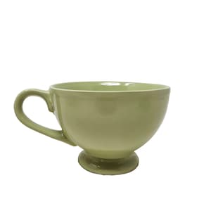 16 Oz. Ceramic Sage Green Genie Lamp Design With Handle Soup, Chili, or ...