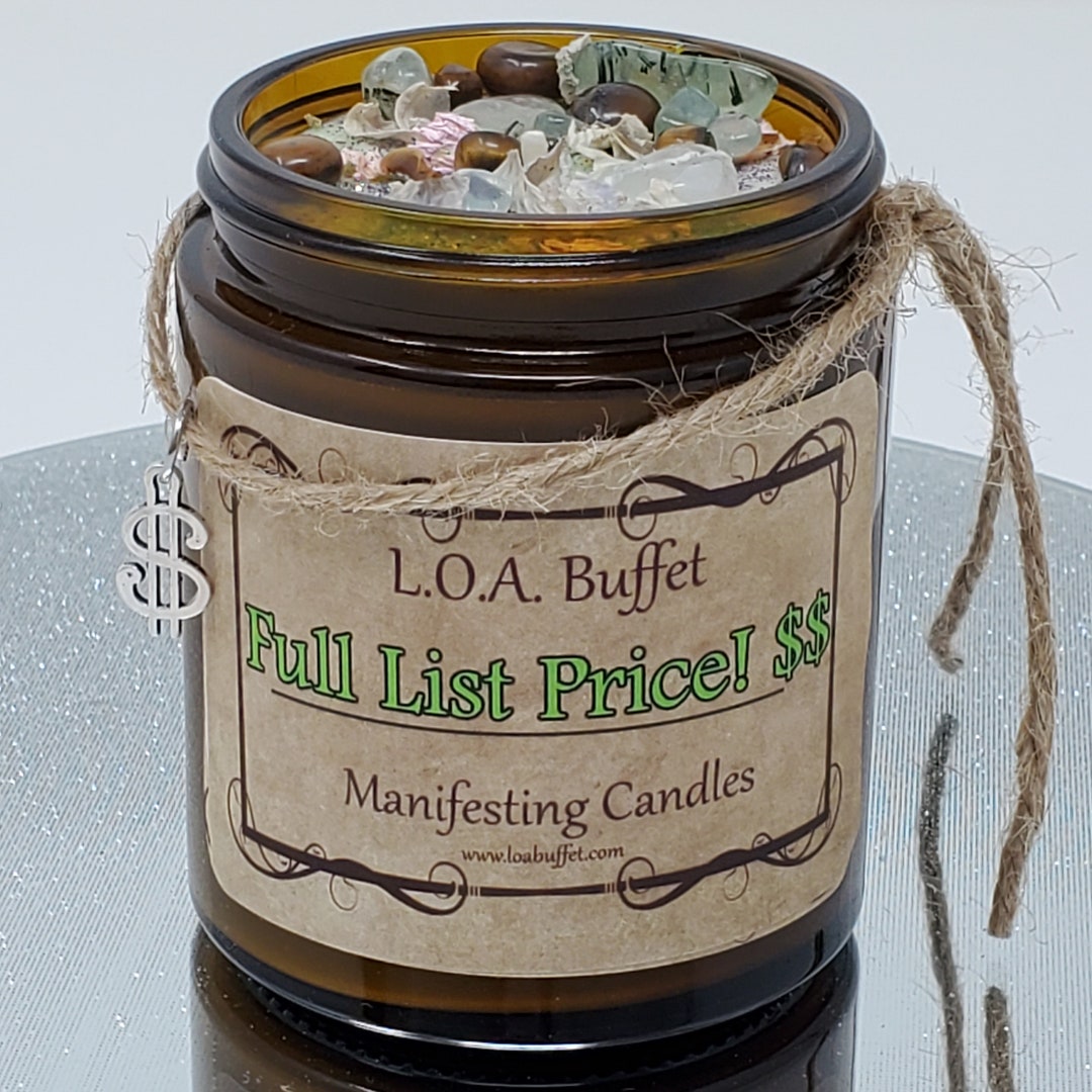 Full List Price Candle, Law of Attraction, Hand Poured Soy Candle ...