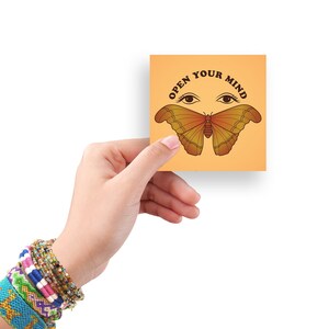 Open Your Mind Butterfly Third Eye Sticker / Waterproof Vinyl Decal ...
