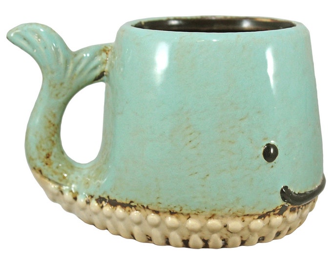 Handmade Whale Coffee Mug .whale Mug, Handmade Mug .pottery Mug. Wheel ...