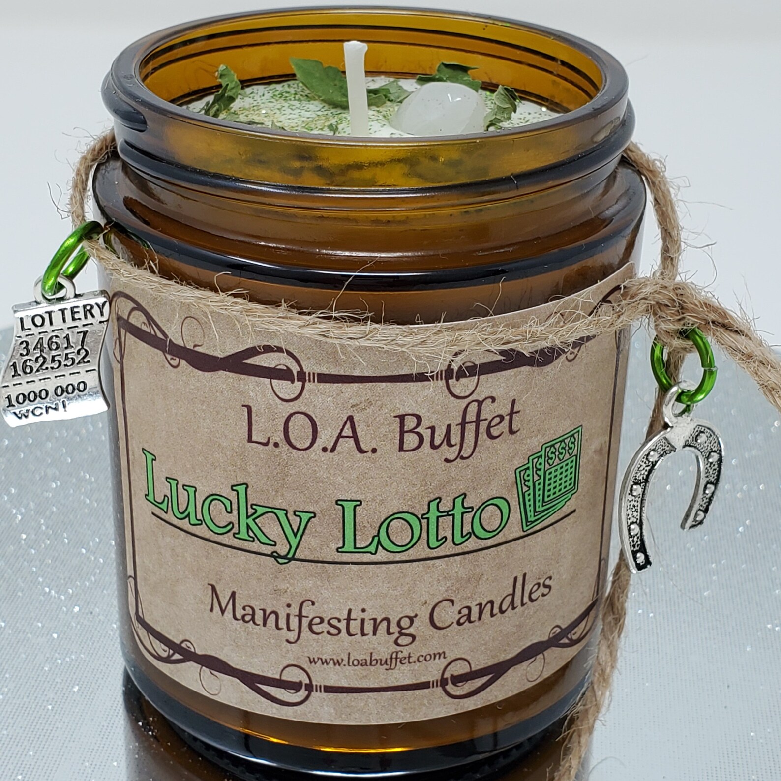 Lucky Lotto Intention, Prosperity Candle, Law of Attraction, Mega ...