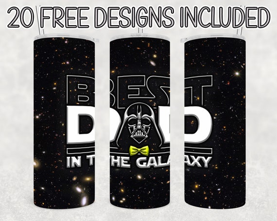 Best Dad in the Galaxy Father's Day Outer Space 20 Oz - Etsy