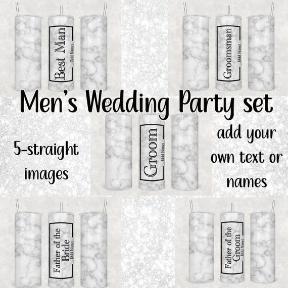 Customize Men's Wedding Bridal Party Set Groomsman Groom - Etsy