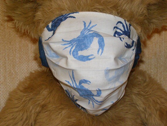 Face Mask Adult/Child sizes Mask CRABS Fabric Print Reversible | Etsy