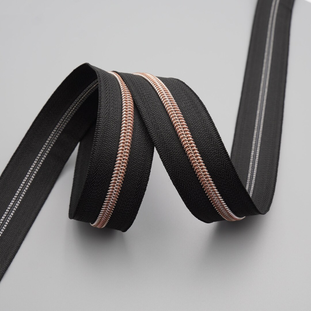 Black & Copper No.5 Zipper Tape - Etsy Österreich
