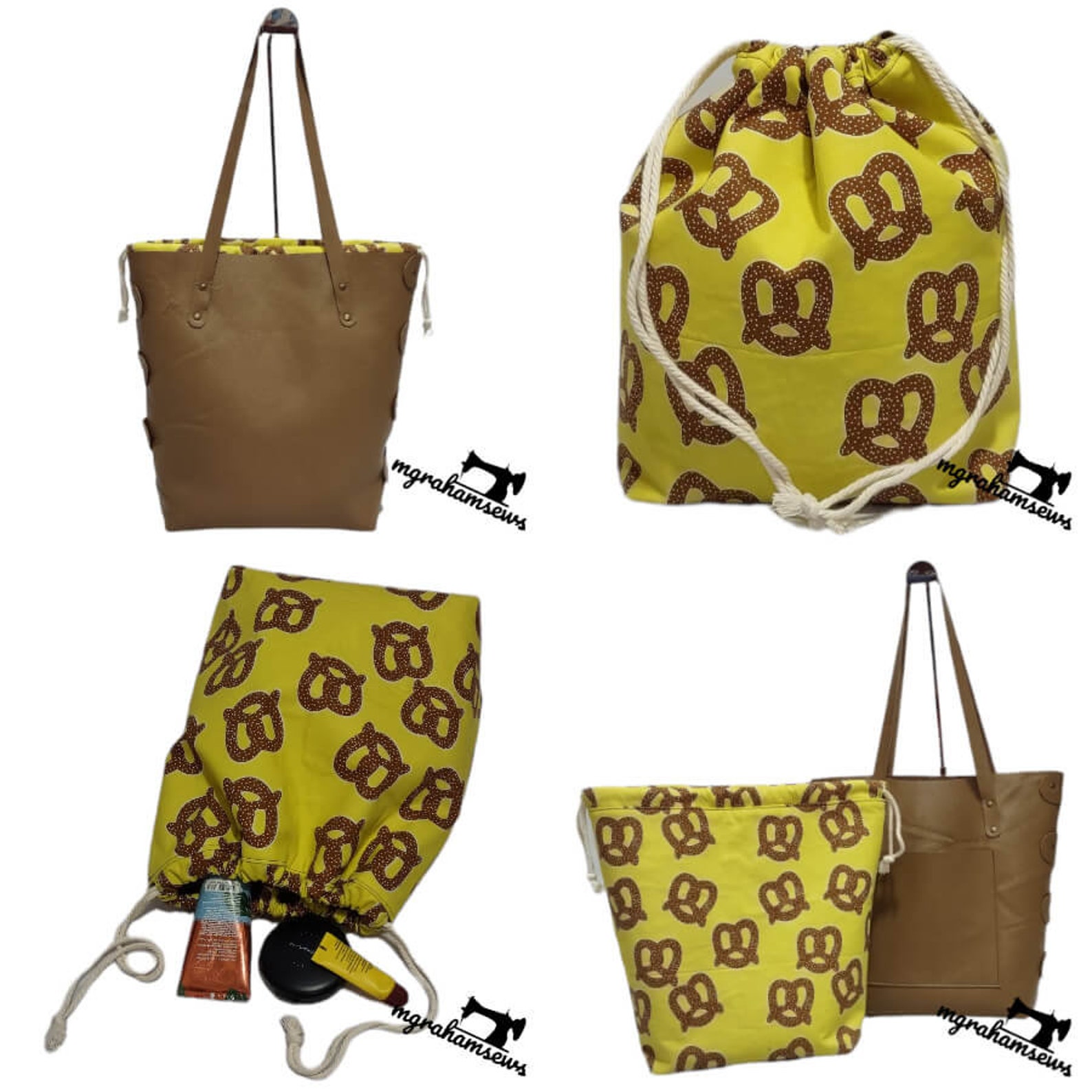NST Drawstring - Digital Sewing Pattern - Perfect First Bag - Country ...