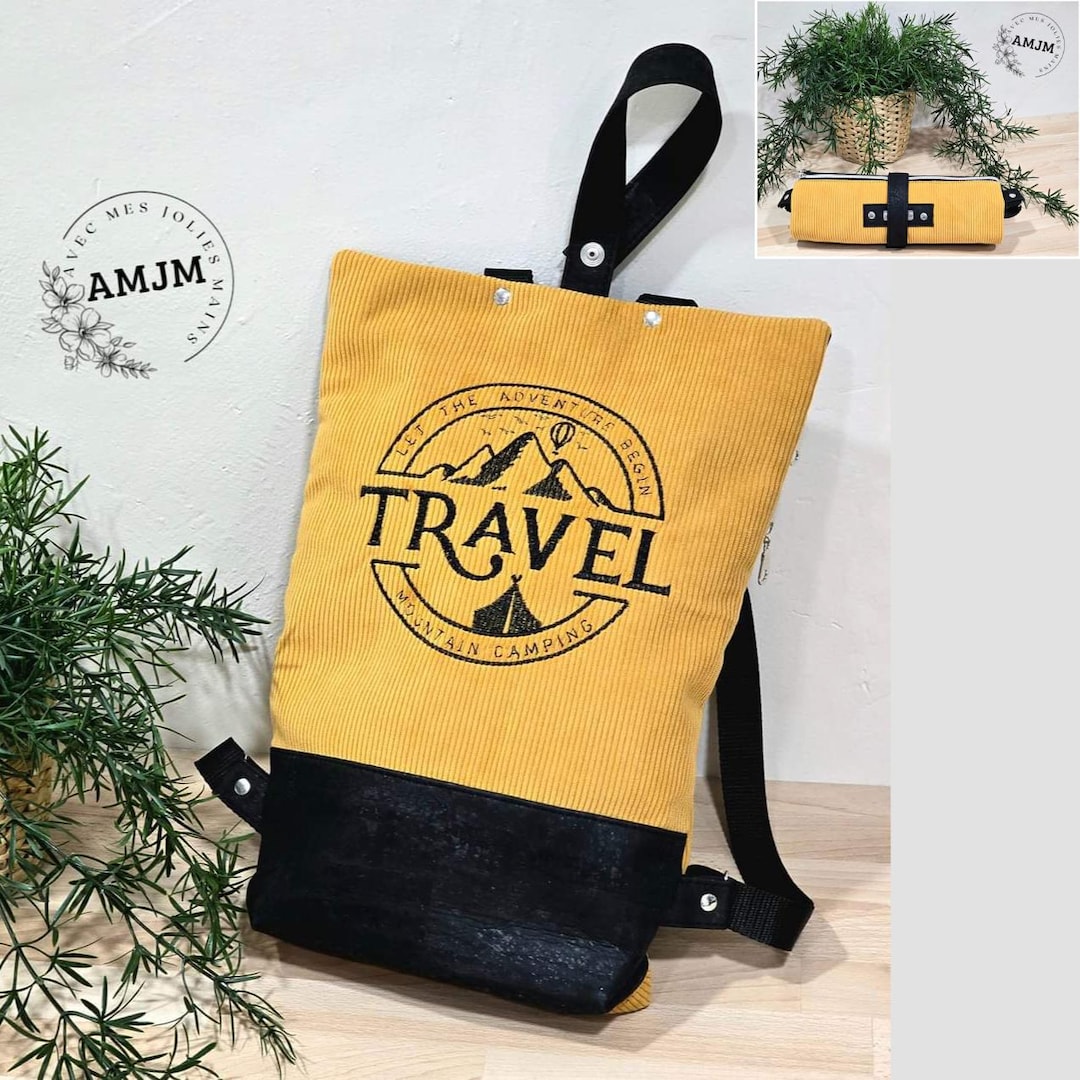 The Foldaway Travel Backpack - Digital Bag Sewing Pattern - Etsy