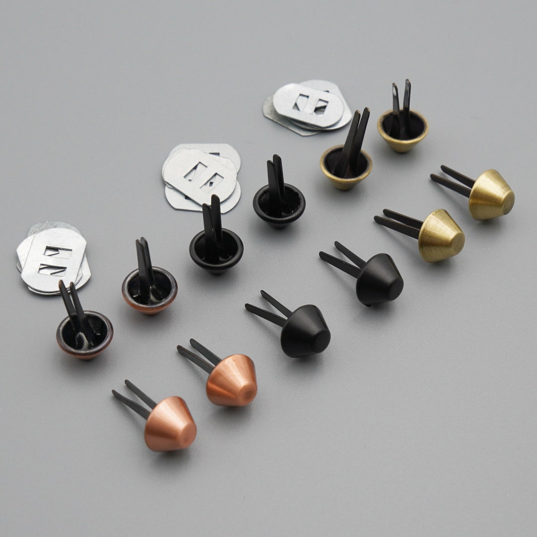 Small 12mm Bag Feet With Prongs - Pack of 4 - Brass/black/copper - Etsy