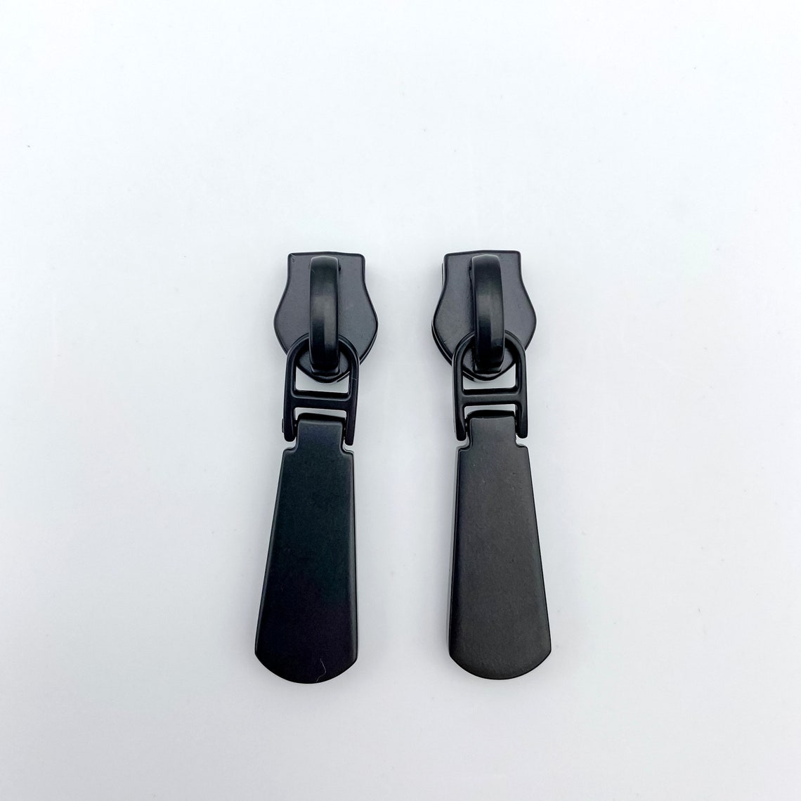 Luxury Matte Black No.5 Zipper Pulls pack of 2 | Etsy