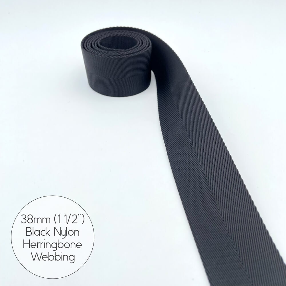 38mm 1.5 Herringbone Nylon Webbing by the Metre - Etsy