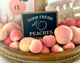 Fresh Peaches Sign - Etsy