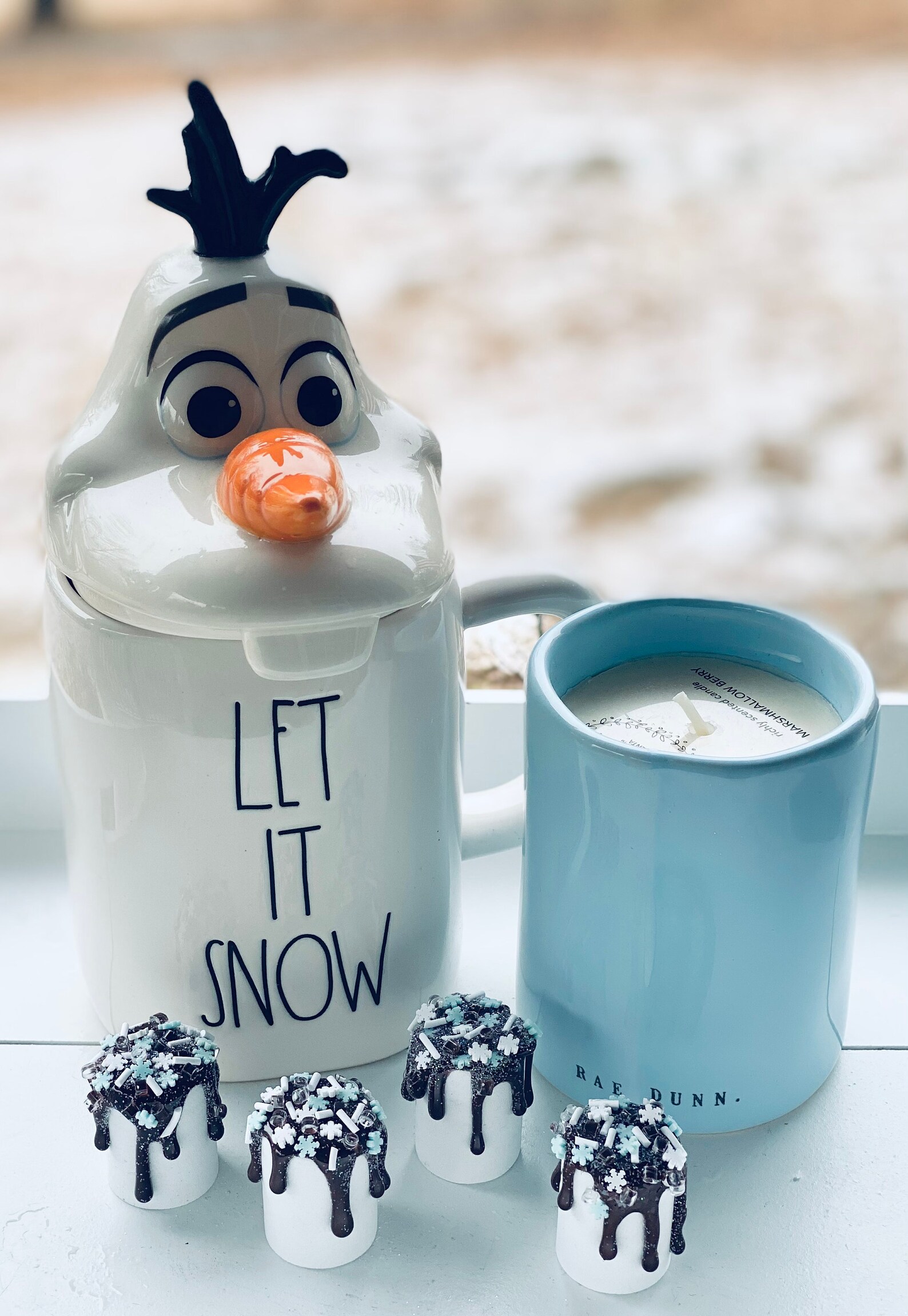 Set of 4 Icy Snowflake Marshmallows - Etsy