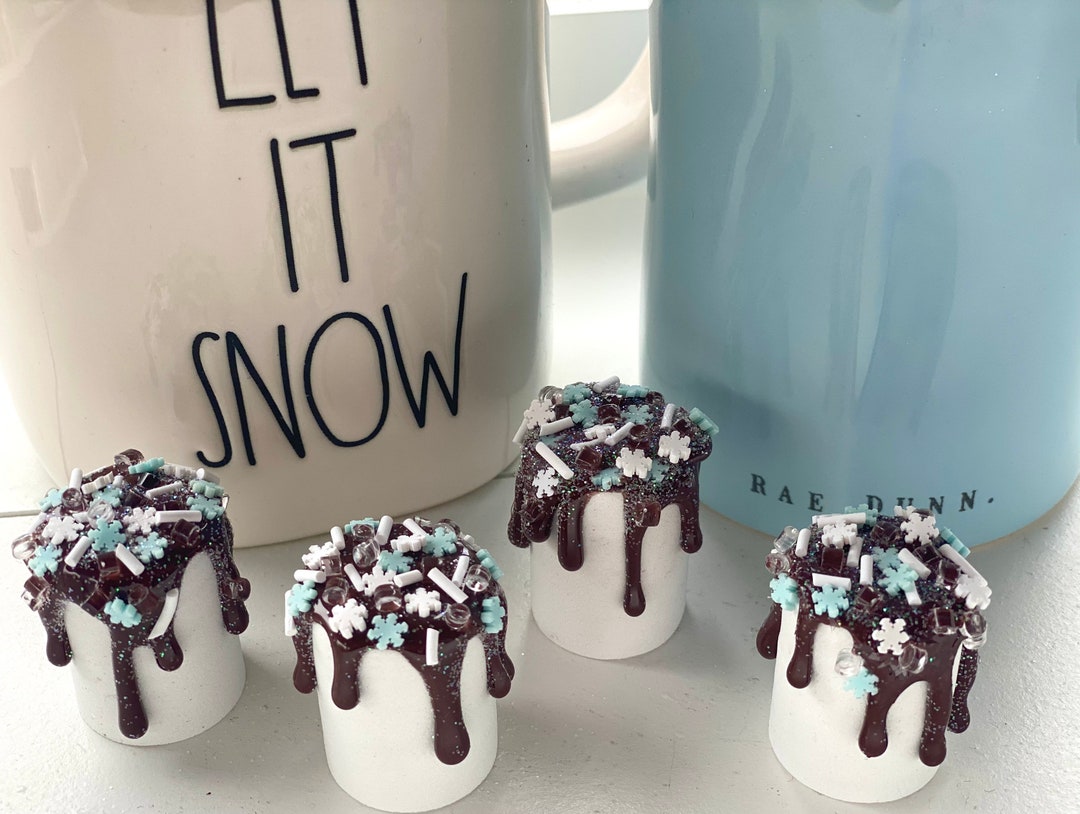 Set of 4 Icy Snowflake Marshmallows - Etsy