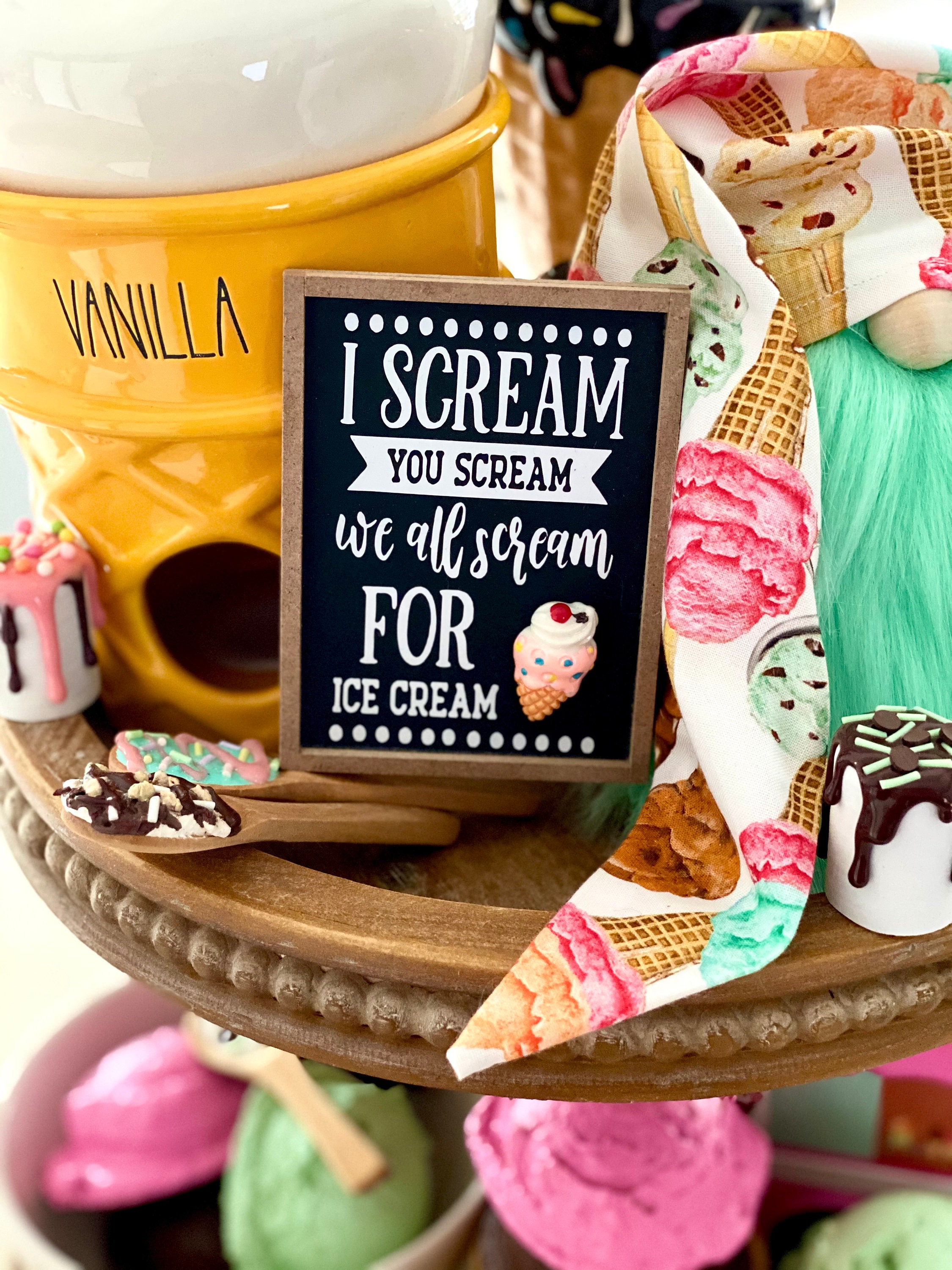 I Scream You Scream We All Scream For Ice Cream Sign - Etsy