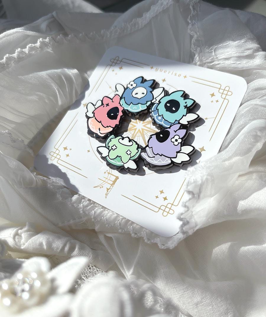 PREORDER - Genshin Enamel Pins [READ DESCRIPTION!! - Etsy