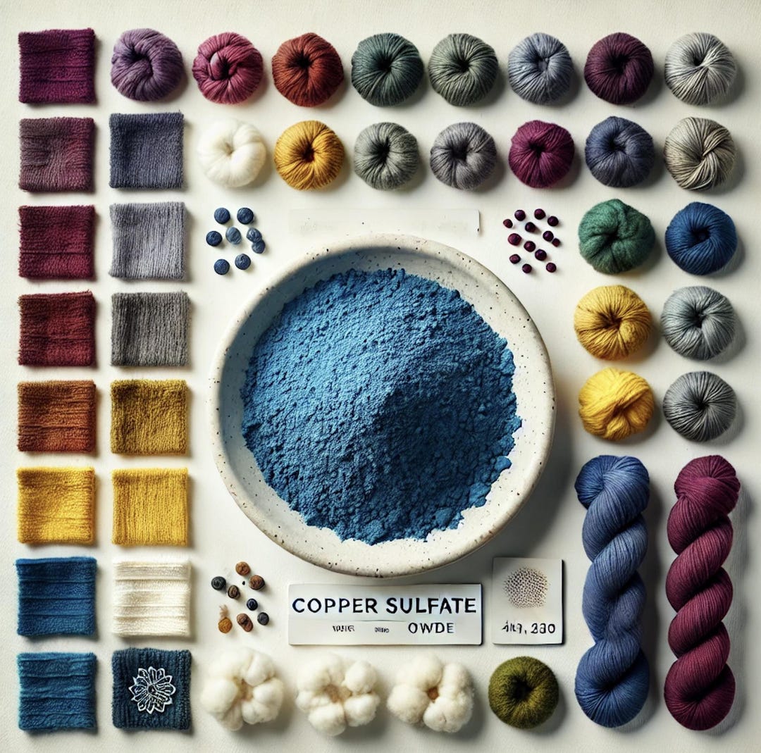 Copper II Sulphate Pentahydrate | Mordant for All Fibers, Leather and ...