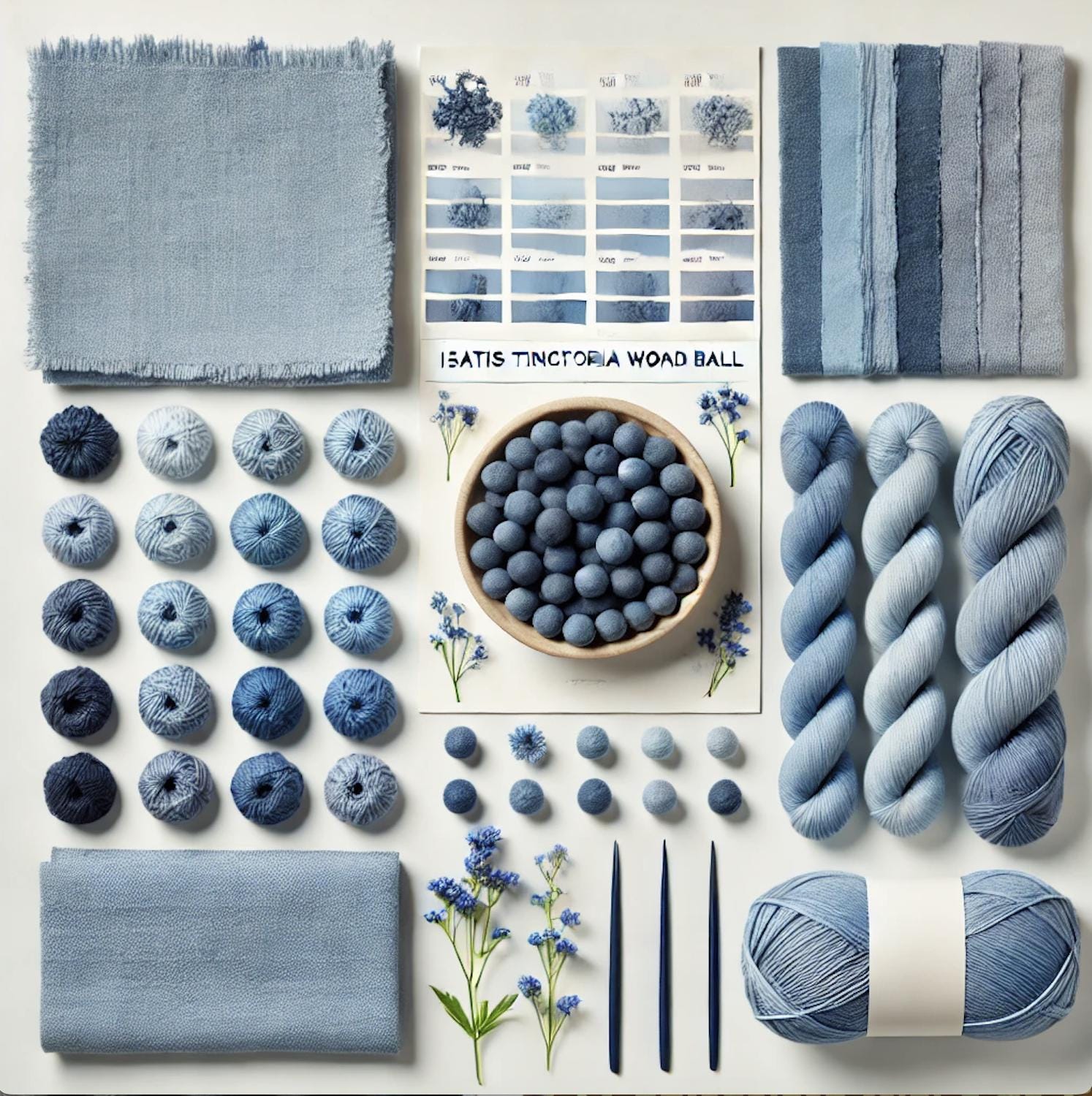 Woad Powder Extract (isatis Tinctoria) Blue Dye for Fabric Dyeing and ...