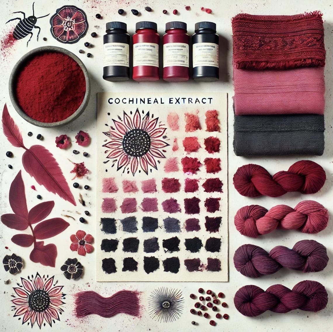 Cochineal Extract Natural Red Dye – 50% Carminic Acid – Natural Textile ...
