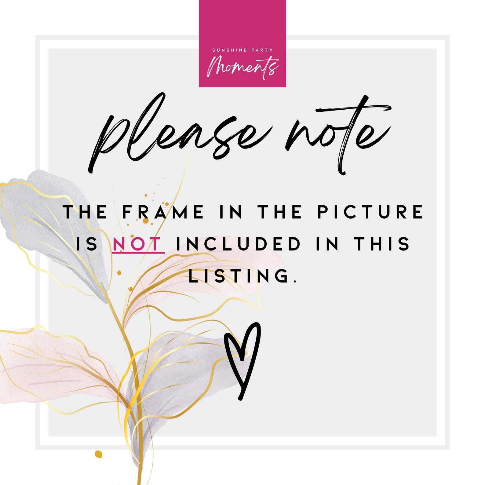 PRINTED + SHIPPED Favors Please Take One Sign: Elegant Wedding ...