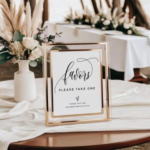 PRINTED + SHIPPED 8x10" Favors Please Take One Sign | Wedding Table ...
