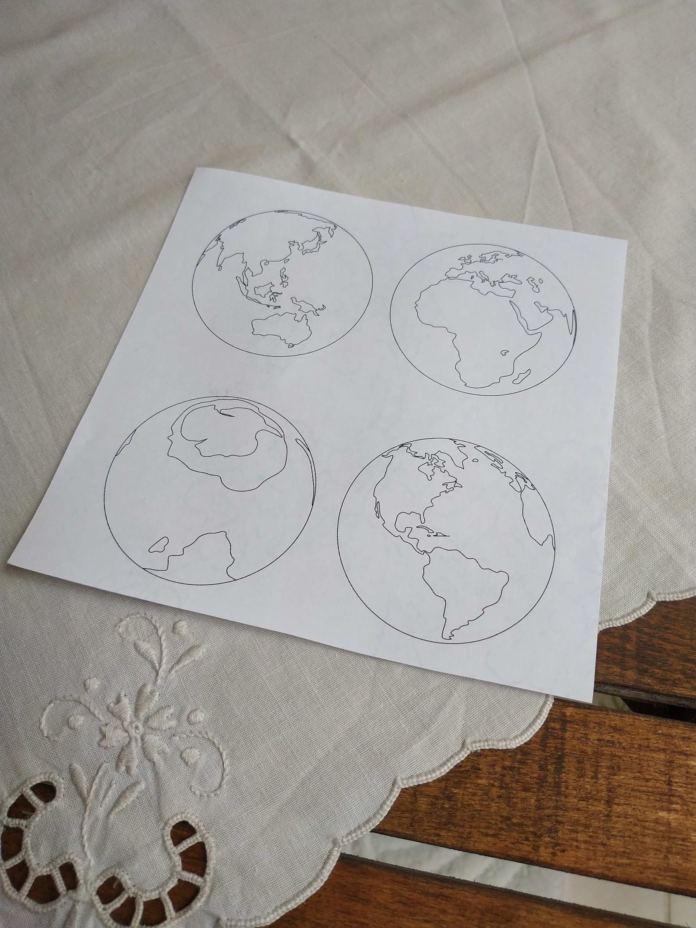 Continents PDF Hand Embroidery Pattern / DIY Embroidered - Etsy