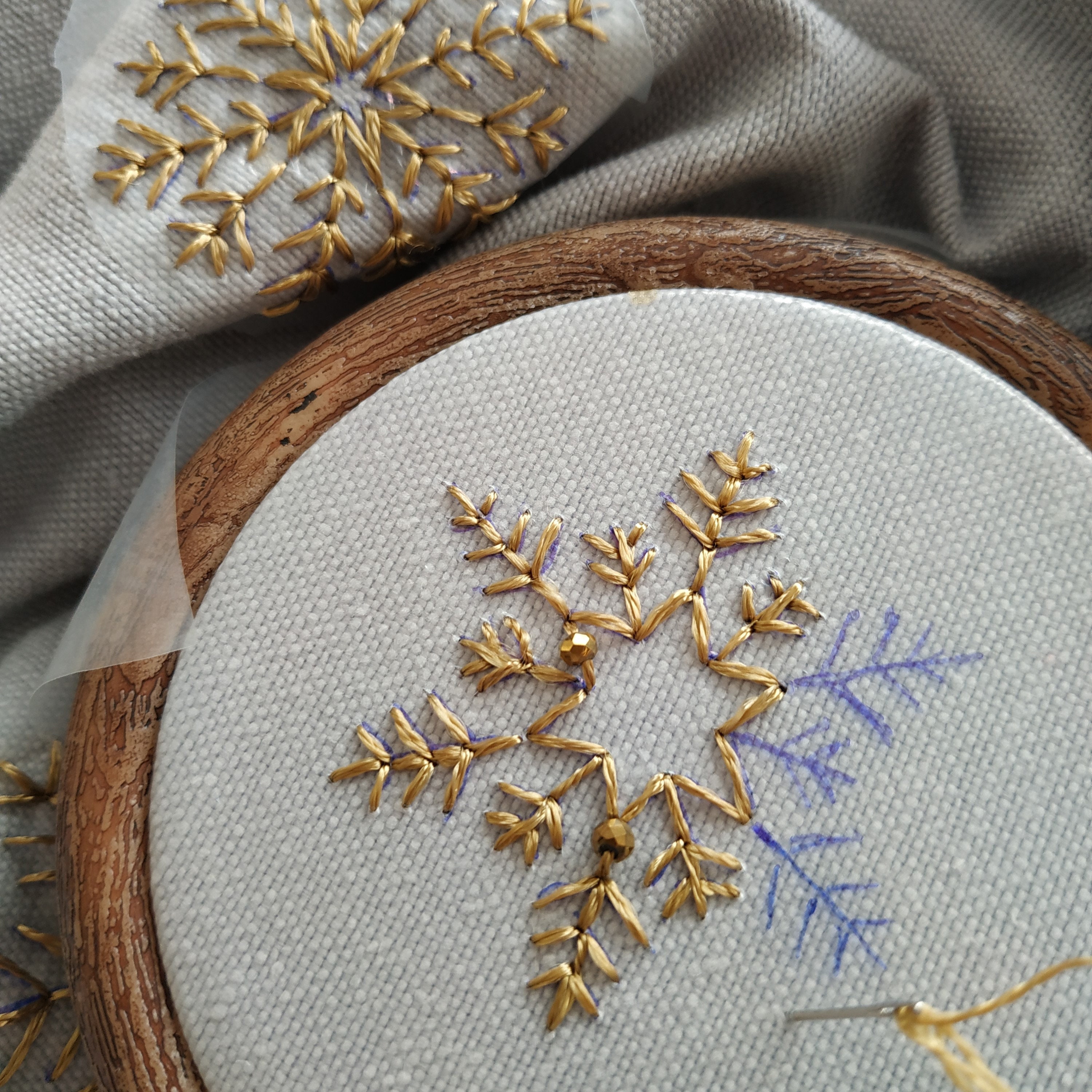 Snowflake Hand Embroidery Pattern: 27 Winter Designs (PDF Pattern) - Etsy