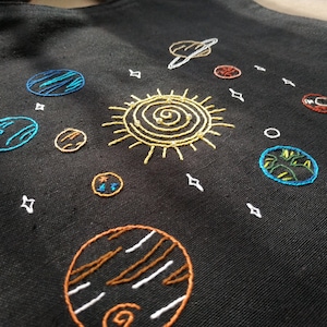 Solar System Embroidery Pattern: Beginner DIY Space Decor (PDF) - Etsy