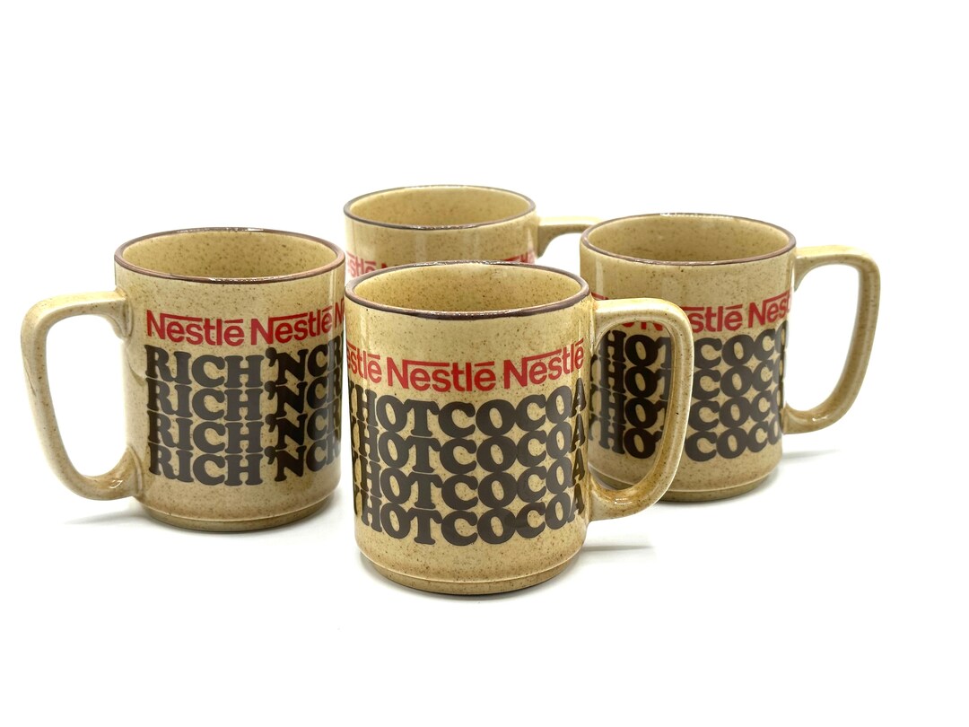 4 Nestle Coco Mugs-made in Japan - Etsy