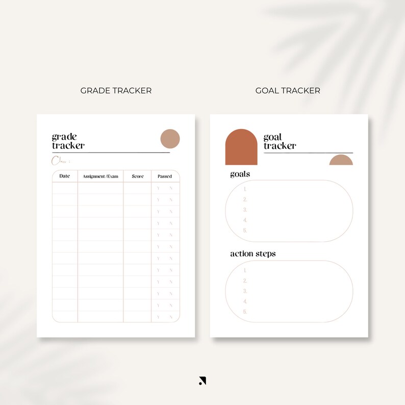 Academic Planner Printable Academic Diary Student Planner - Etsy Canada